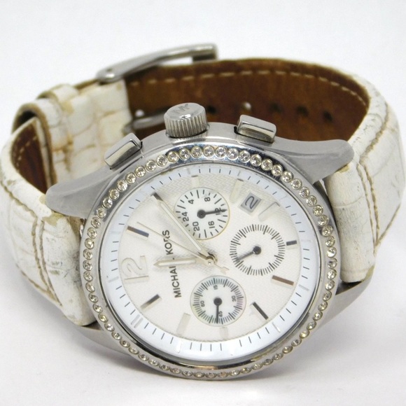 Michael Kors | Accessories | Michael Kors Womens Watch Mk55 White ...